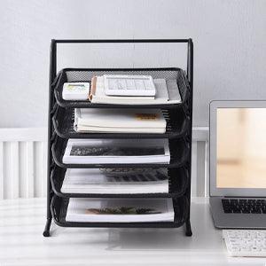 StorageMart 5-Tier Metal File/Documents/Letters/A4 Size Files Rack, 14
